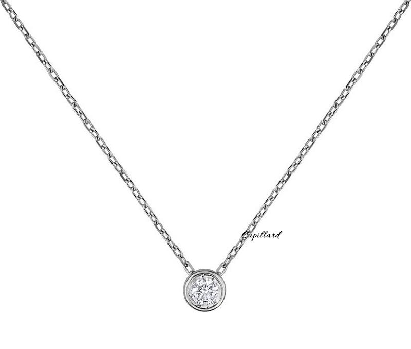 Collier Solitaire Diamant Clos Or Gris 375 - 59ZW52GB4 - Bijouterie ...